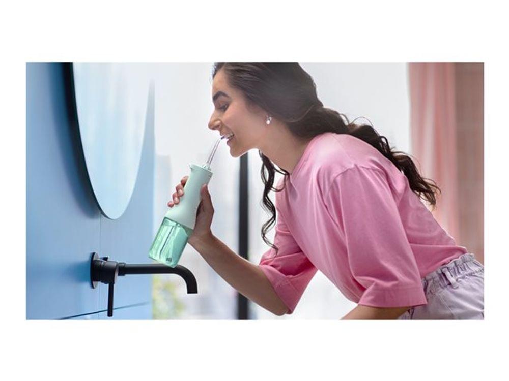 PHILIPS Cordless Power Flosser 3000 2 flossing modes 3 intensities Easy ...