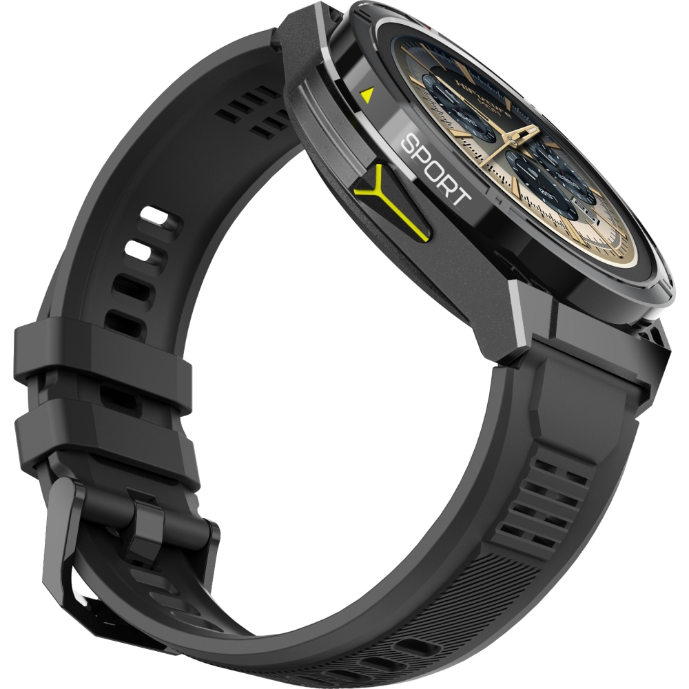 HiFuture Active Black Yellow, *1.43" AMOLED, Dual Band GPS +Compass ...